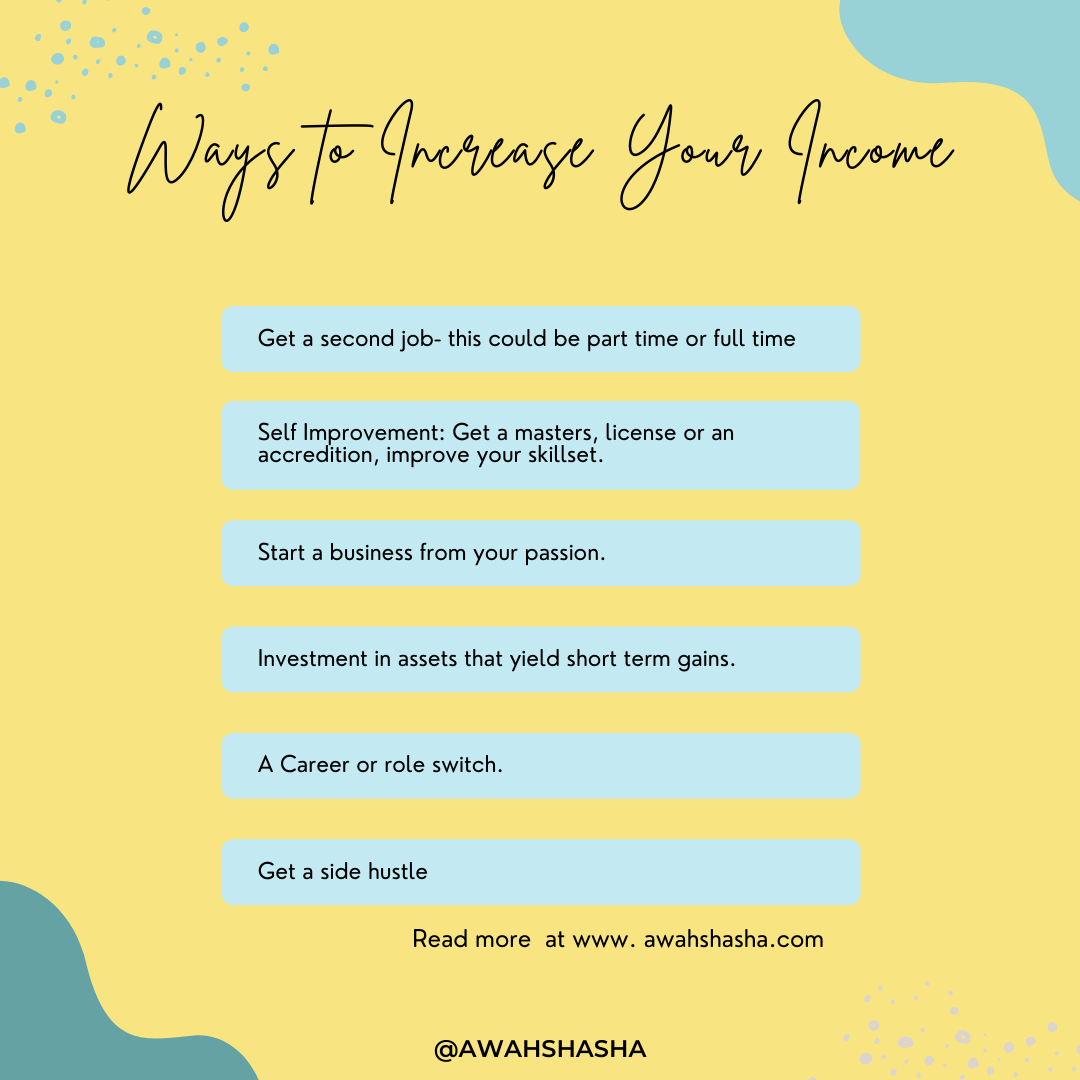 7 ways to increase your income & 10+ side hustle ideas – AwahShasha