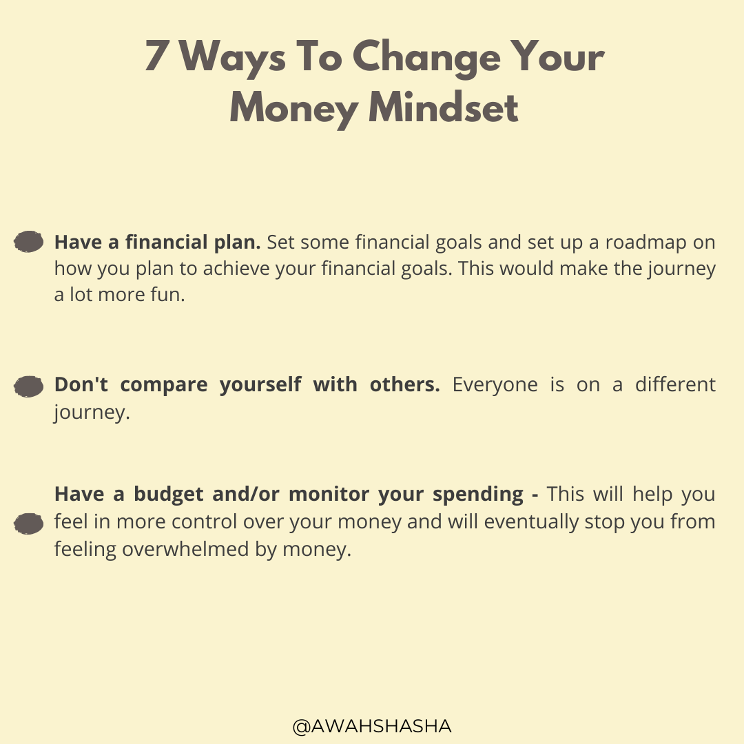 7 Ways to Change Your Money Mindset – AwahShasha